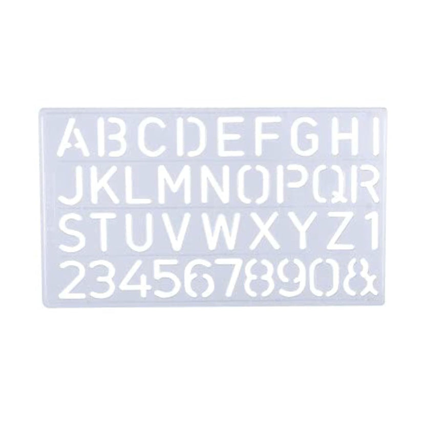 Plastic English Letter Stencil Set for Kids & Students (25mm),Stencils ...